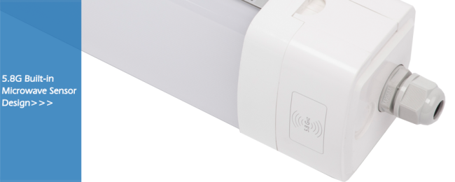 LED Tri Proof Light 20-80 Watt 120/160LPW IP65 1-10V Dimming DALI Control
