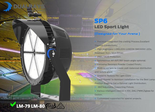 Sports LED Flood Light 600W Corrosive Resistant Powder Coated 1