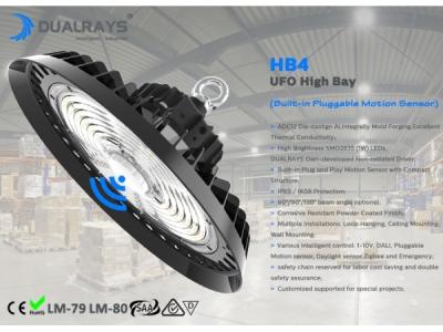 中国 IP65産業高い湾は照明設備HB4の革新的な作り付けのプラグイン可能なモーションセンサーを導いた 販売のため