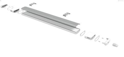 Cina Luce di Dualrays D1 IP65 60W SMD2835 160lm/W LED Batten in vendita