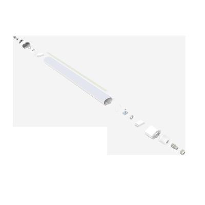 Cina Luci a prova di tri Dualrays IP66 IK10 4ft/40W di 160LPW LED per l'autostazione/del treno in vendita