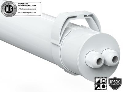 China IP69K IP66 TB7 Super LED Tubular Light with DIP Switchable Power/3CCT/3-phase 160LPW Efficiency for sale