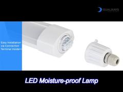 industrial led tri proof light tube linear hanging light for underground parking lot