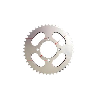 China YBR125 Motorcycle Chains And Sprockets With Center Hole 64MM for sale
