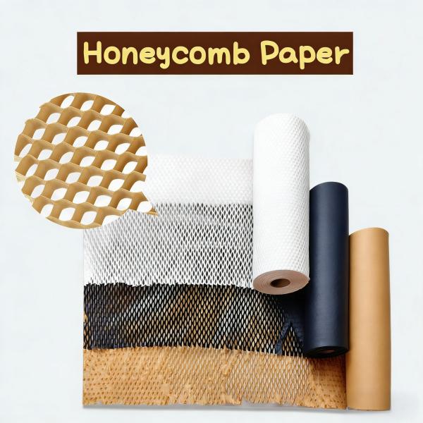 Quality 10 - 52cm Honeycomb Paper Sheet Cut To Size  Cushioning Honeycomb Paper Roll for sale