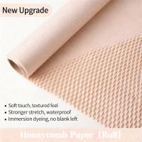 Quality 10m Pink Bubble Cushioning Wrap Roll Protective Brown Kraft Paper Roll for sale