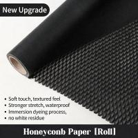 Quality Black Honeycomb Paper Sheet Protective Packaging Cushioning Wrap Soft Touch for sale