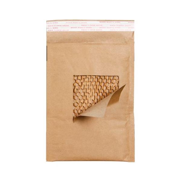 Quality Double Layer Honeycomb Paper Bag 240GSM Crush Resistant Honeycomb Padded Mailer for sale