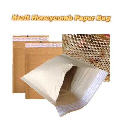 China Honeycomb Paper Shipping Mailer Brown Crush Resistant Paper Envelope For Secure for sale