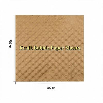 China 50x50cm Bubble Paper Sheet Heavy Duty Packing Bubble Card Sheet Wrap for sale