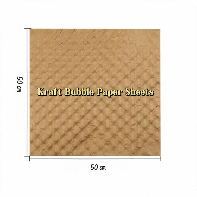 Kraft bubble paper sheet product display