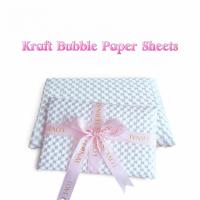Quality 40x40cm Bubble Sheet Paper Cushioning Kraft Paper Bubble Wrap Paper Based for sale