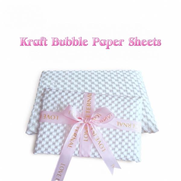 Quality 40x40cm Bubble Sheet Paper Cushioning  Kraft Paper Bubble Wrap Paper Based for sale