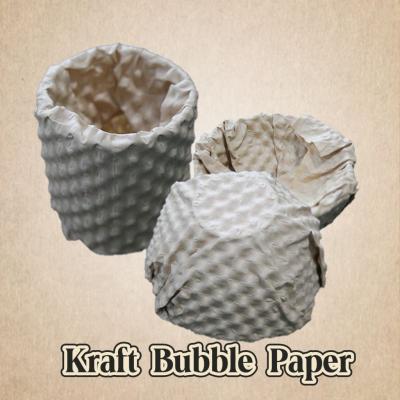 China Kraft Bubble Paper Roll 50cm X 50m Brown Kraft Paper Roll 30 For Fragile Items for sale