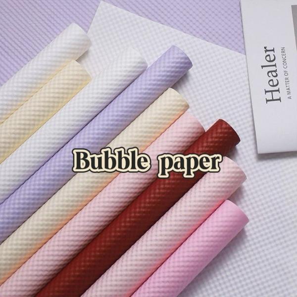 Quality 10m Bubble Paper Roll 50m Customized Color Brown Wrapping Paper Roll for sale