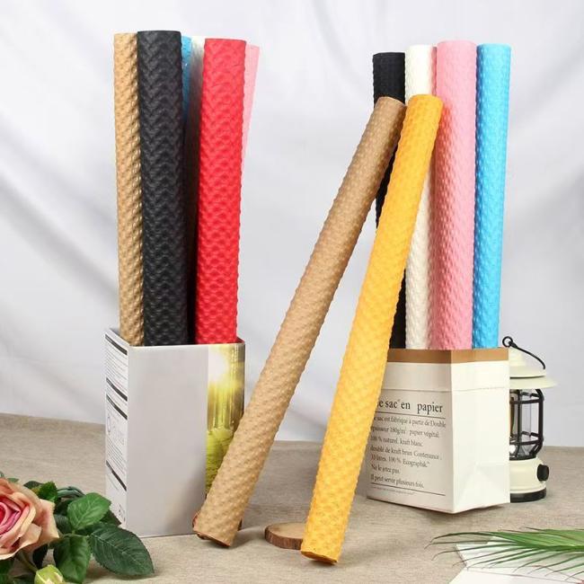 Custom kraft bubble paper roll showing packaging application