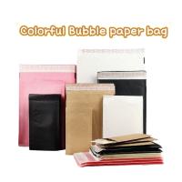 Quality Custom Color Bubble Wrap Pouches ODM 50 X 60cm Bubble Wrap Bags For Shipping for sale