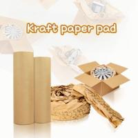 Quality Double Layer Buffer Paper 14 X 100cm Kraft Brown Paper Pad 70GSM for sale