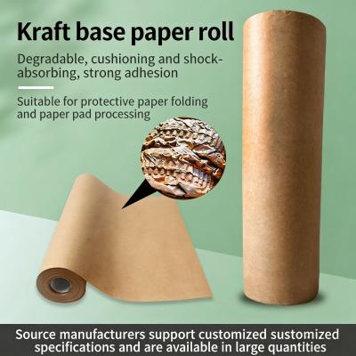 China Lightweight Kraft Paper Rolls 200m  80GSM  - 85 GSM Brown Paper Roll for sale