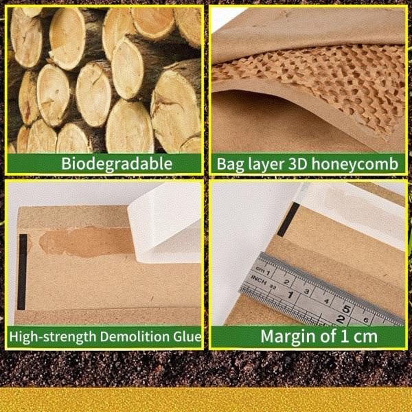 Quality 26cm Honeycomb Paper Bag Long Honeycomb Padded Mailer For Posters for sale