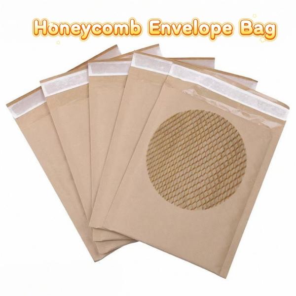 Quality 35x 45cm Recycled Kraft Mailers Honeycomb Padded Envelope Honeycomb Mailer for sale