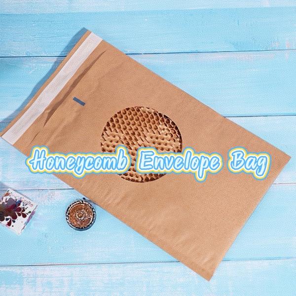Quality OEM Honeycomb Mailer Padded Kraft Mailers 26.5cm Honeycomb Padded Mailer For Tablets for sale