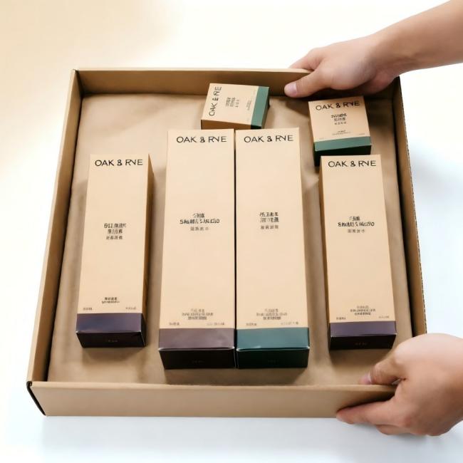 Honeycomb skincare box showing packaging structure and design