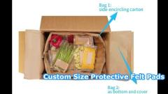 Custom Wool Felt Paper Pads Bespoke Protective Packaging
