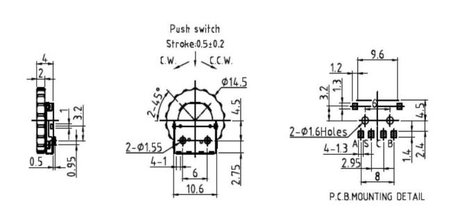 Ec10 Series 10mm Rotary Encoder Mini Encoder