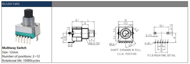 Robust Rotary Encoder with Reset and Durable Knob for Accurate Control in Audio Equipment
