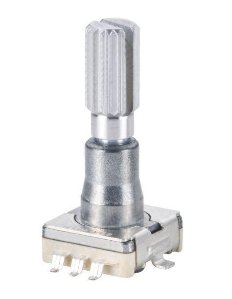 Ec11e15244G1 Model 11mm Metal Shaft Ec11e Series Plug-in Rotary Encoder Single Shaft Knurled Switch Electronic Component