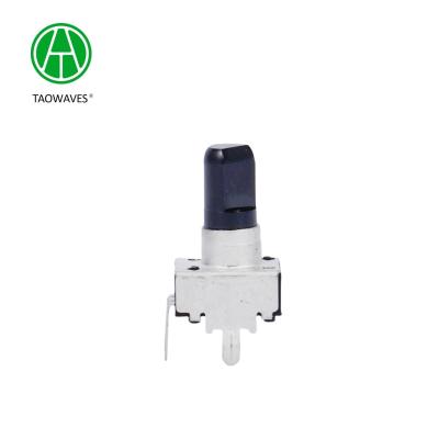 China RP09 digital Rotary Potentiometer 9mm Insulated hollow Shaft Locating Point B5K 50K for sale