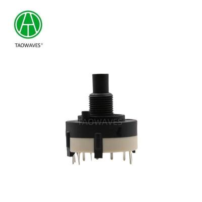 China Single Button 2-12 Positions RS26 Rotary Band Switch Position Switch for sale