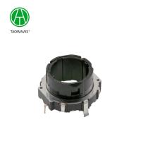 China Miniature Dual Encoder with Push Button and Shaft Mount for sale
