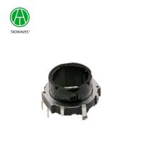 China Miniature Dual Encoder with Push Button and Shaft Mount for sale