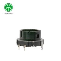 China Miniature Dual Encoder with Push Button and Shaft Mount for sale