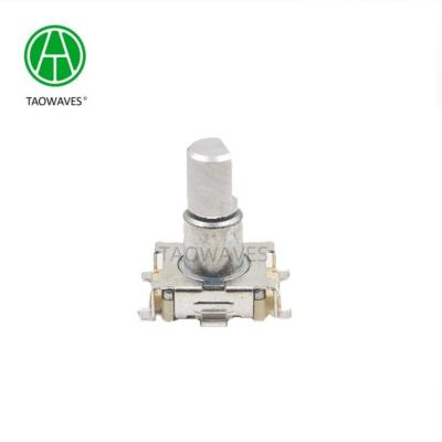 China 11mm SMD Incremental Encoder with Button Switch D-Shaft 15 PPR Contact Brush Type Operating System for sale