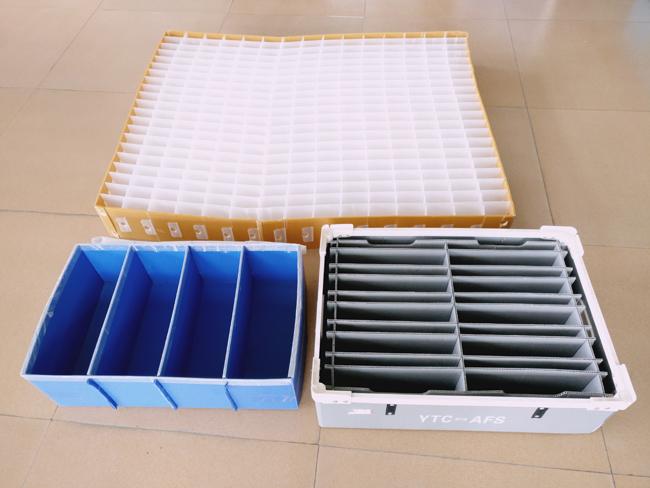 Corflute sheets boxes for automotive and machine components and parts