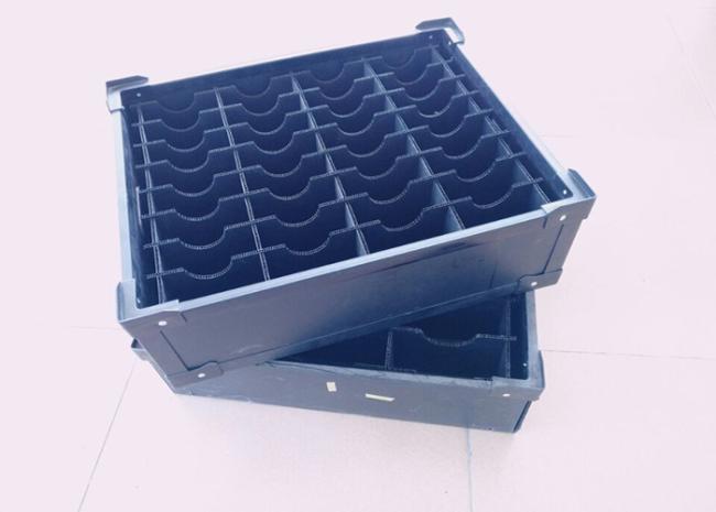 Stackable Antistatic ESD Plastic Components Box with Plastic Divider and Handles 