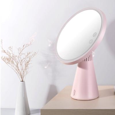 Cina 2022 nuovo stile 3 in 1 specchio del LED con la parete da tavolino Mounte di vanità LED dell'altoparlante di Bluetooth dello specchio ricaricabile di trucco di progettazione in vendita
