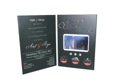 China New idea you never seen lcd screen greeting card full color printing and video playing for sale