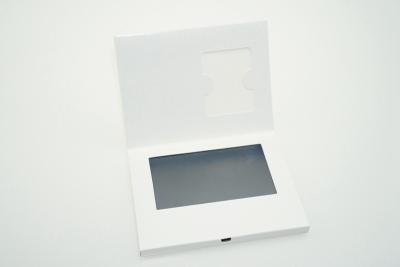China custom memory video brochure card with built - in speaker / Rechargeable battery , A5 size for sale