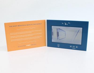 China Fastival Gift LCD Video Brochure With 2GB Memory , 10.1 Inch Lcd Video Greeting Card for sale