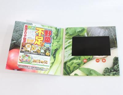China Large Screen Printing Paper Video Talking Card With Speaker 1000 - 10000m Ah Battery for sale