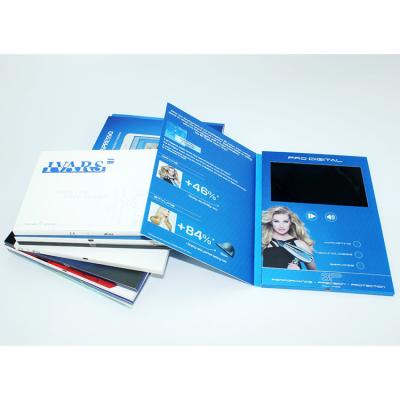 China VIF 2018 Promotion Gift Video Greeting Book Card Customimed LCD Video Brochure 7 inch 512M For Business for sale