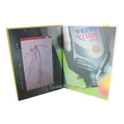 China Video IN Folder 10.1 inch 4GB memory video brochure card with touch screen  USB cable free provided for sale
