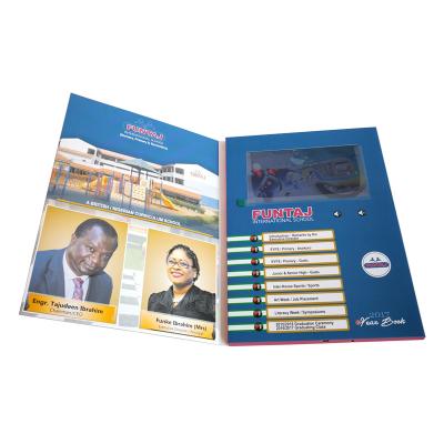 China A4 7 Inch Electronic Birthday Cards 800x480 Screen For Business Developing for sale
