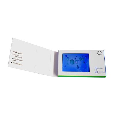 China USB Port LCD Video Business Cards 128MB-8GB Memory CMYK / Matte Lamination Printing for sale