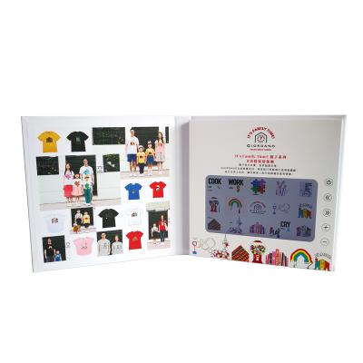 China Lithium Rechargeable Digital Video Brochure , Lcd Video Greeting Card With USB Connection for sale