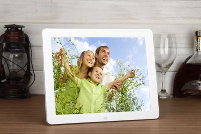China Wall Mount Advertising Display LCD Video Brochure 12 Inch HD Screen Table Stand for sale